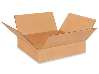Corrugated Box 10x10x2" | P&M - Packaging & More